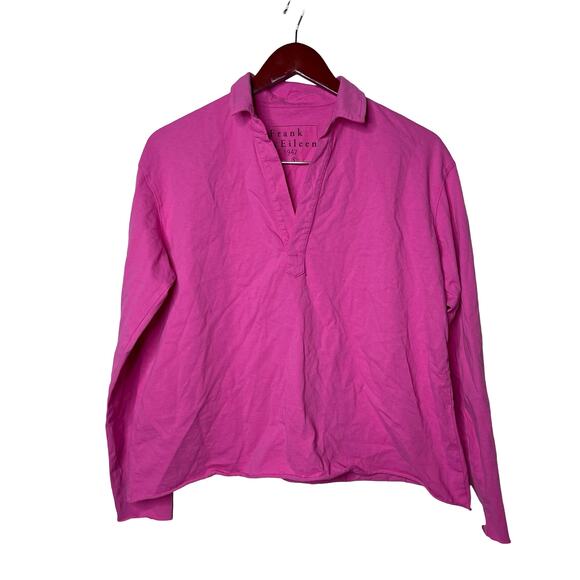 Frank & Eileen | Tops | Frank Eileen Bright Pink Patrick Popover Henley ...